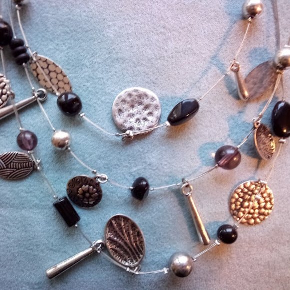 Jewelry | Summery Silver Multitexture Necklace | Poshmark